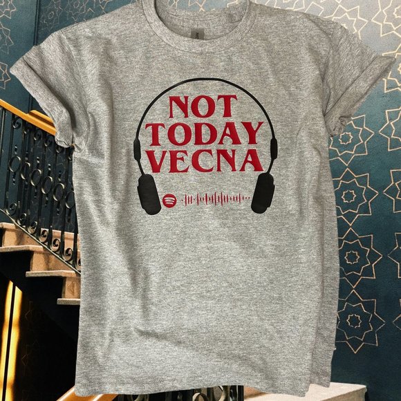 Tops | Not Today Vecna T Shirt Stranger Things Unisex Gray | Poshmark